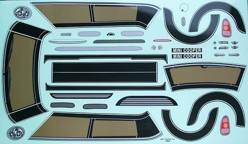 New Mini Cooper S Clear Lexan Body Shell to suit 1:10 RC touring cars ...