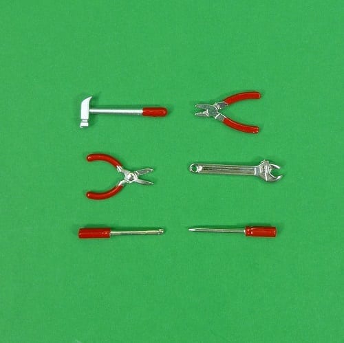 Scale accessories Mechanics Tools -RED for 1:10 RC Crawler Garage ...